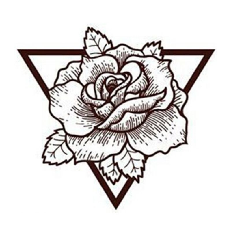 ROSE IN TRIANGLE - switchtattoo
